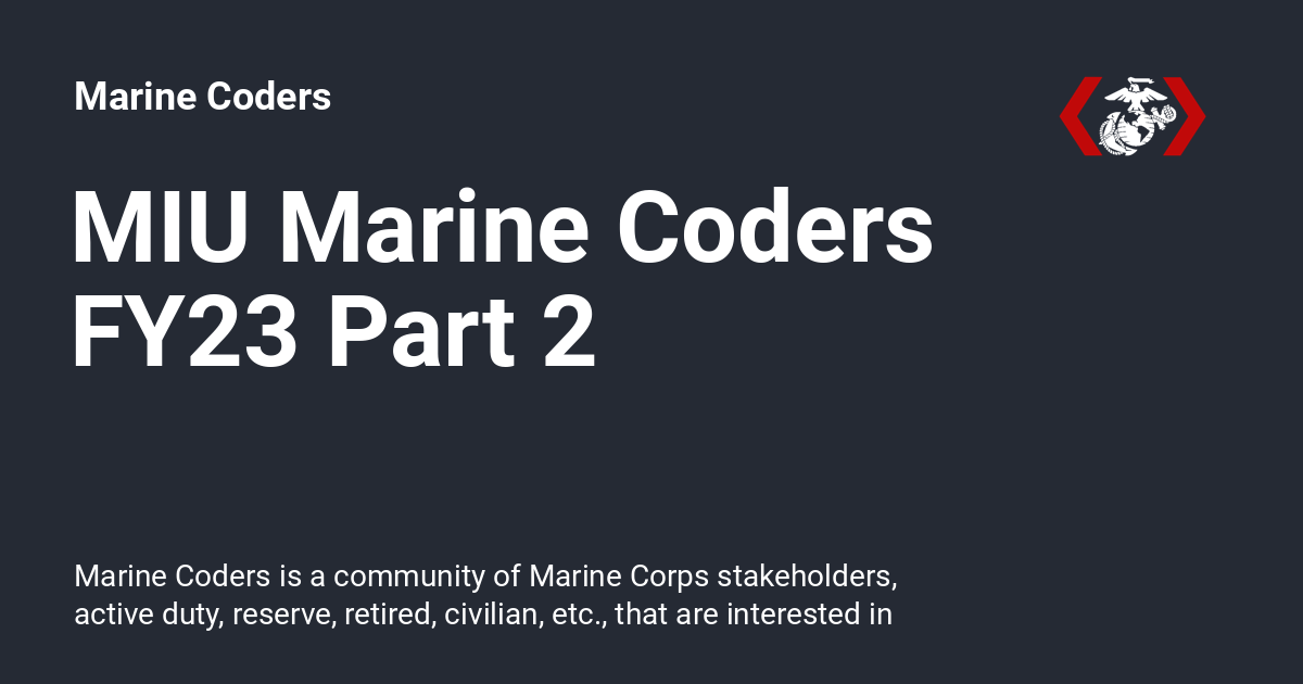 Marine Coders