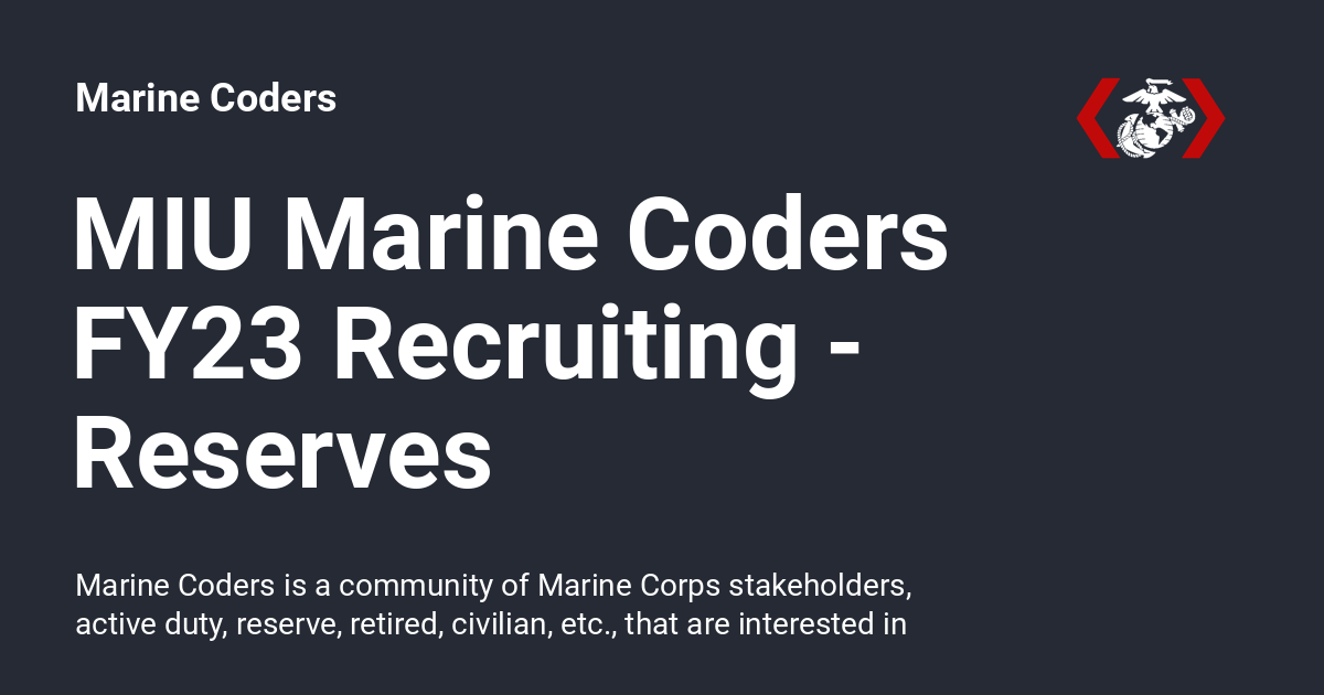 Marine Coders